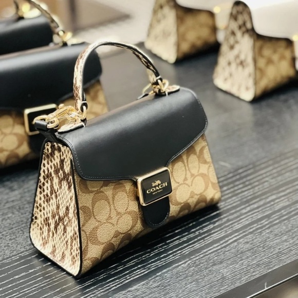 Coach | Bags | Coach Pepper Satchel In Signature Canvas | Poshmark